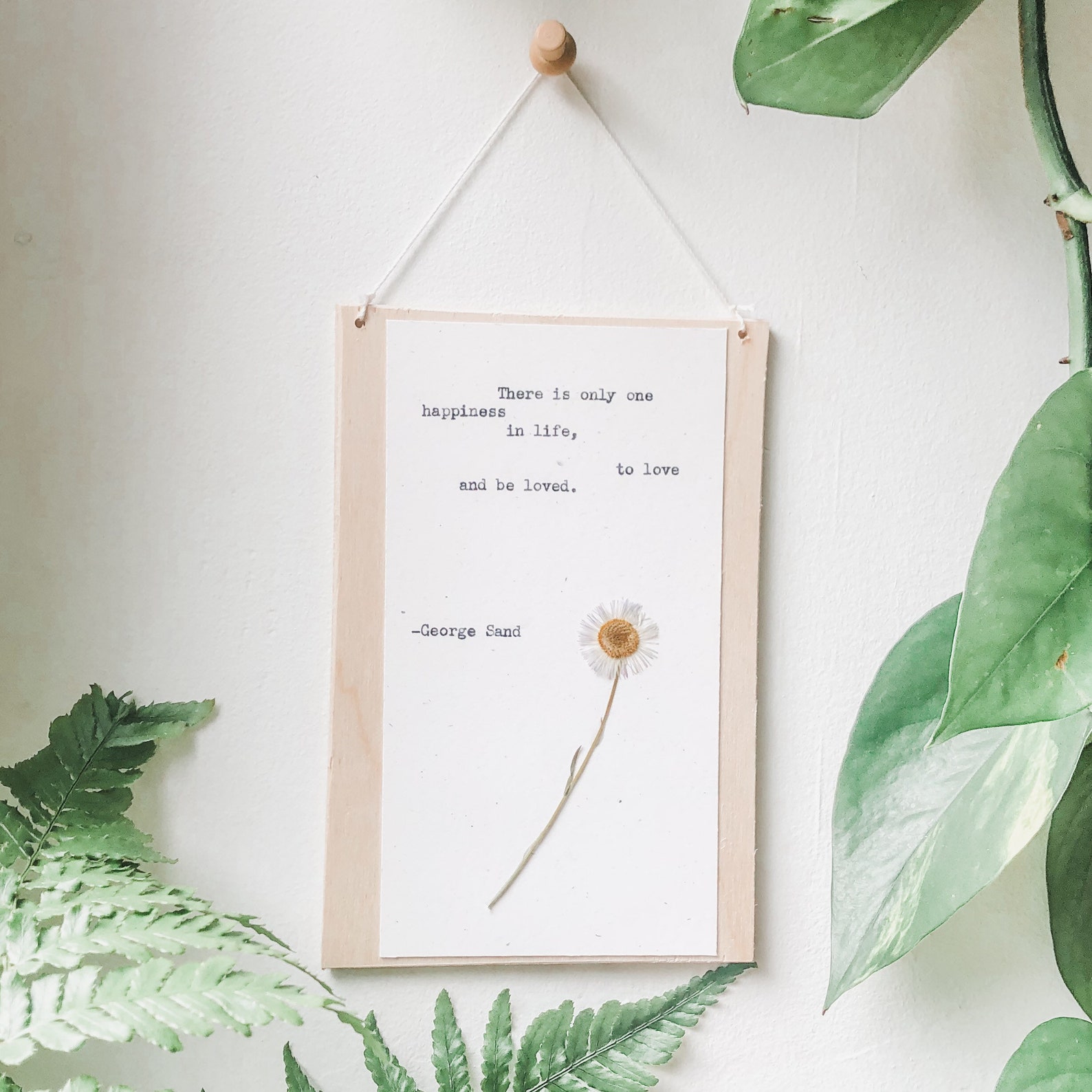 George Sand Only One Happiness Custom Poem Print Mental - Etsy