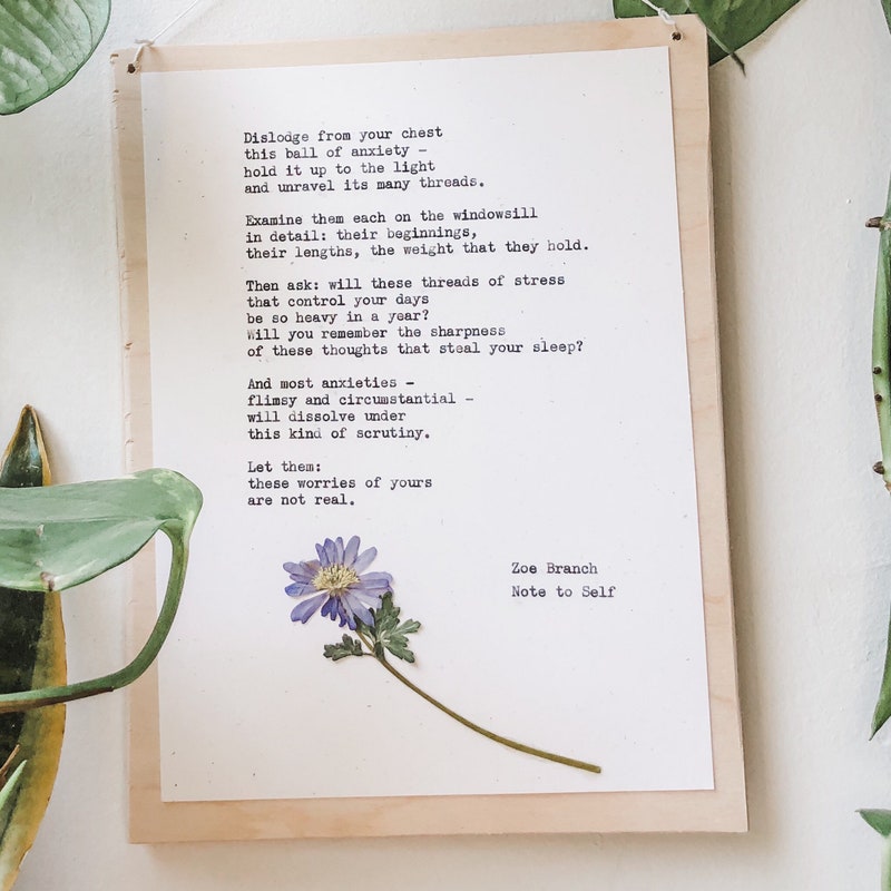 Poem Art - Etsy