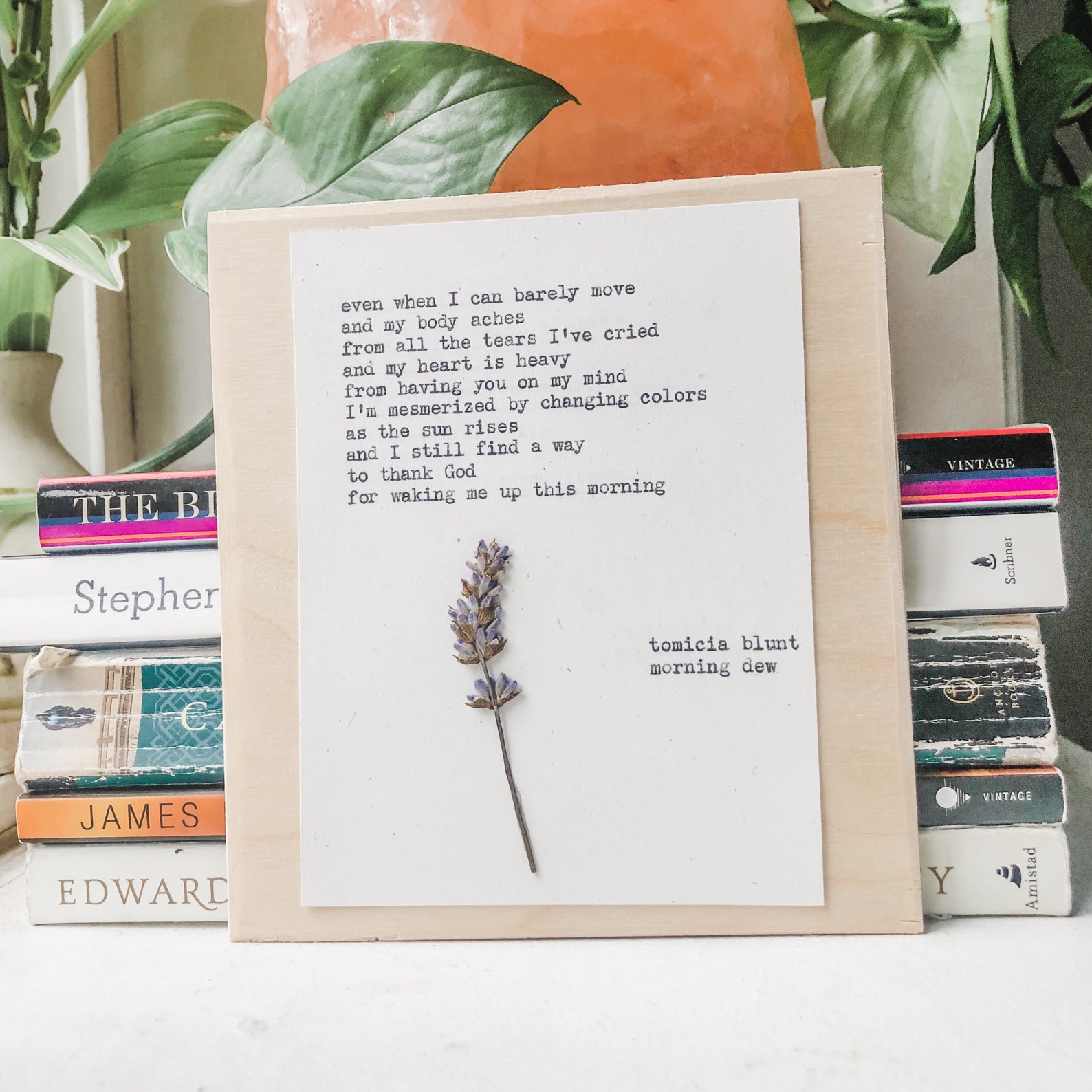 Tomicia Blunt Morning Dew Typewriter Art Poetry Print Poem - Etsy