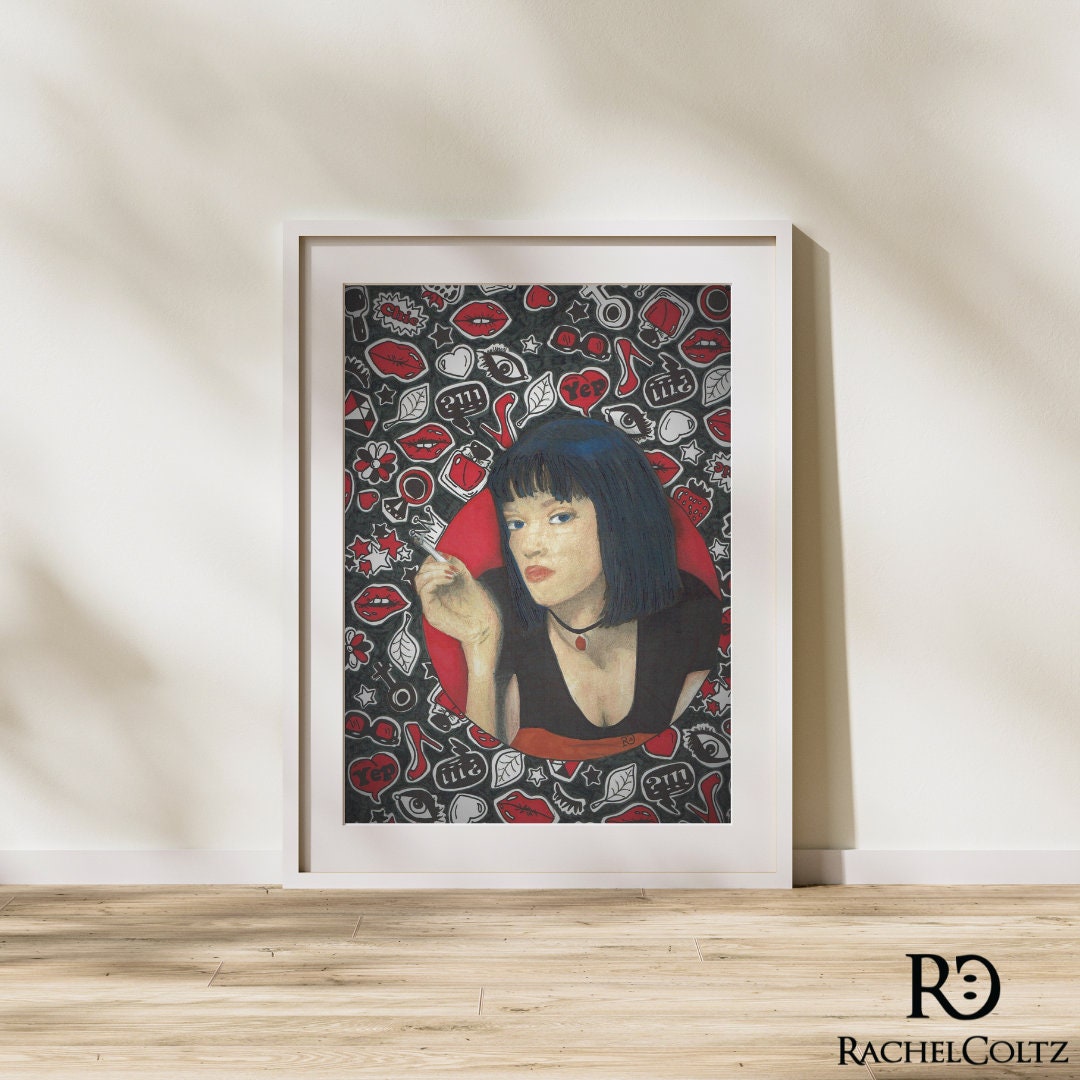 Pulp Fiction Illustration, Pulp Fiction Art Print, Movie Poster ...