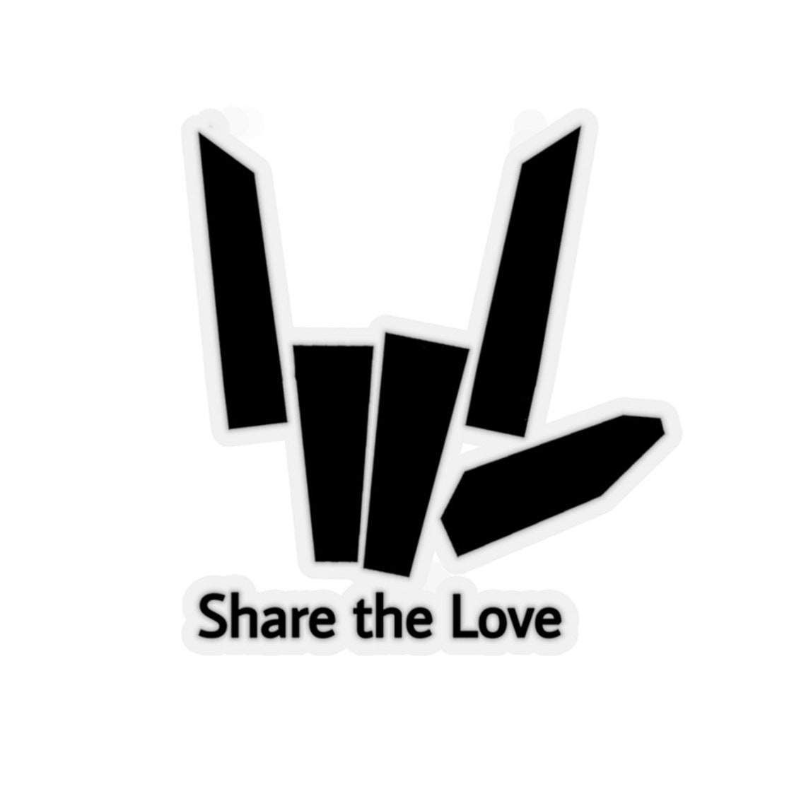 Share the Love Sticker Kiss-Cut Stickers | Etsy