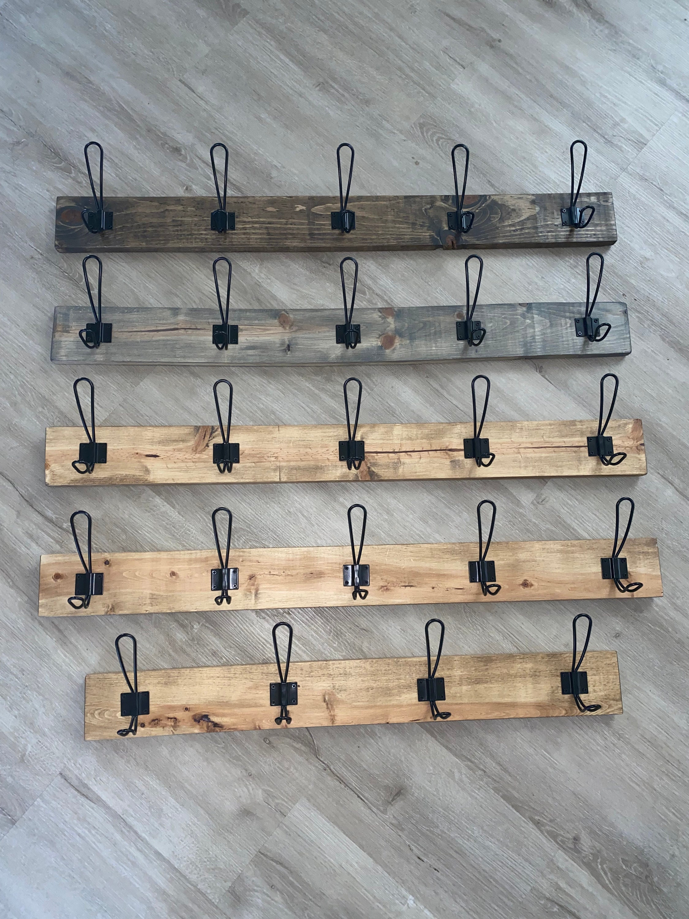 Handmade Farmhouse Hook Rack - Etsy