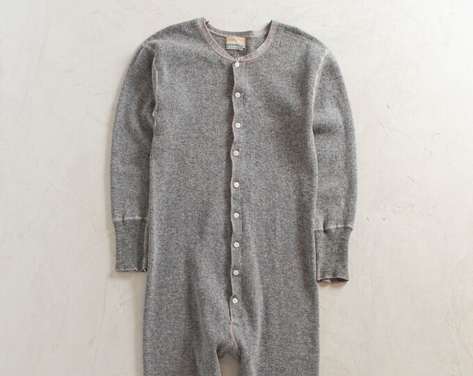 1950s Stanfields Wool Union Suit Onesie Pajamas Size M/L - Etsy