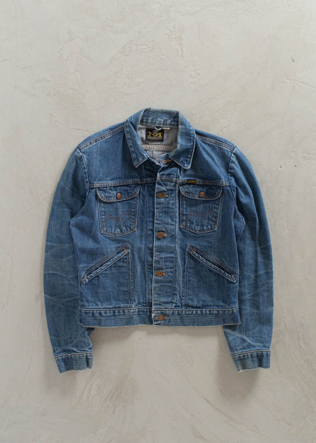 1970s Maverick Blue Bell Denim Trucker Jacket Size XS/S - Etsy