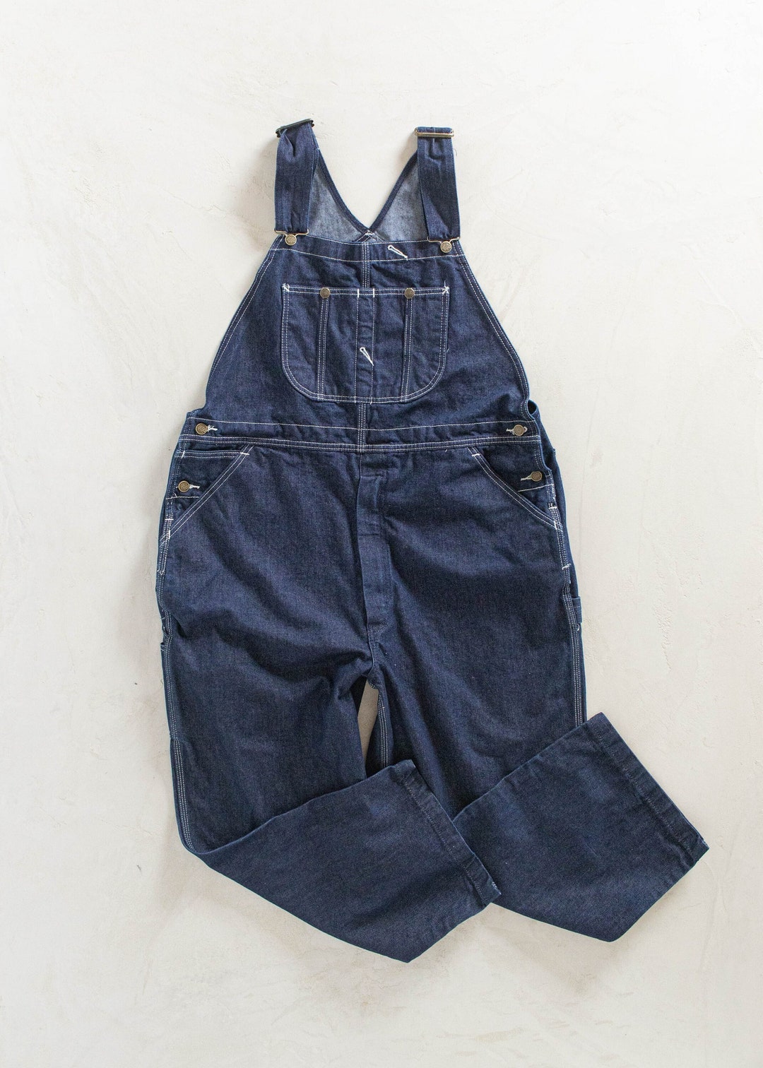 Vintage 1980s Roebucks Denim Overalls Size XL/2XL - Etsy