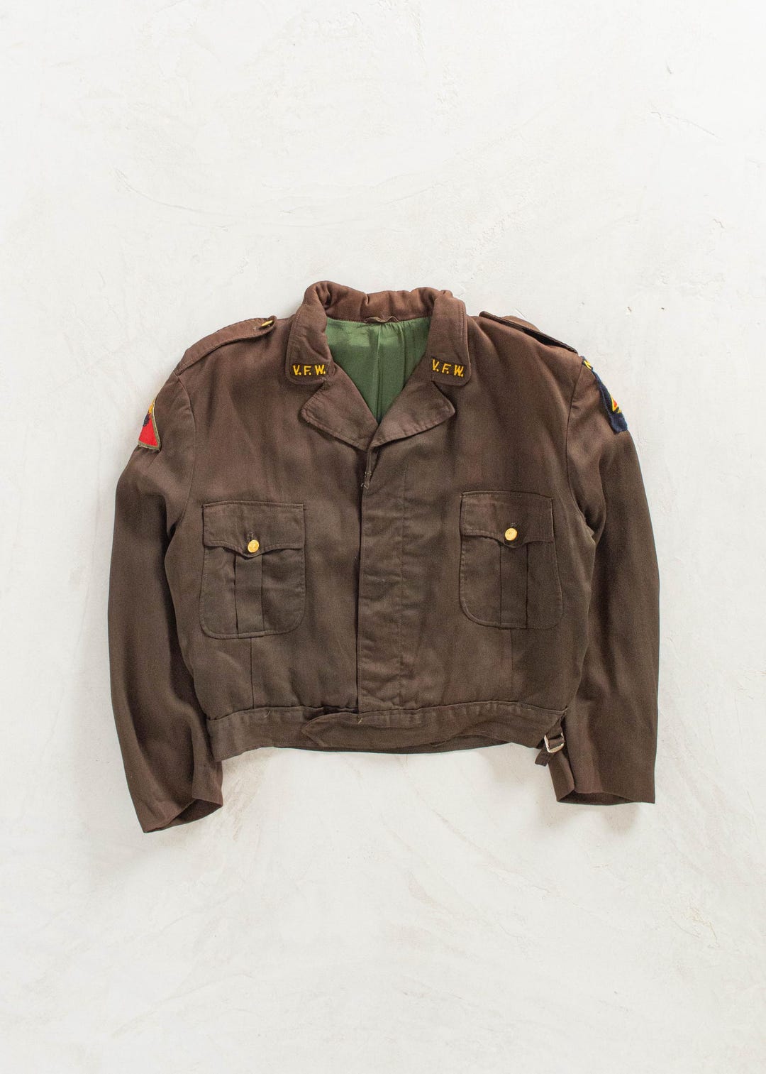 Vintage 1950s New York Veteran of Foreign Wars Uniform Jacket Size M/L ...