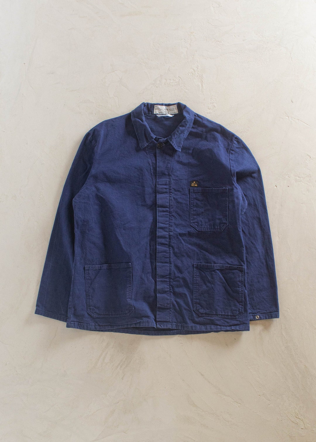 1980s KLM Bleu De Travail French Workwear Chore Jacket Size - Etsy