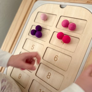 Flisat Table Insert Counting Board Toddler Learning Activity Montessori ...