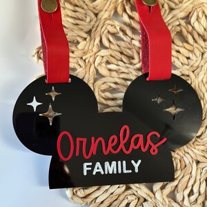 Custom Stroller Tag Magic Mouse Theme Park Stroller Family Name Tag ...