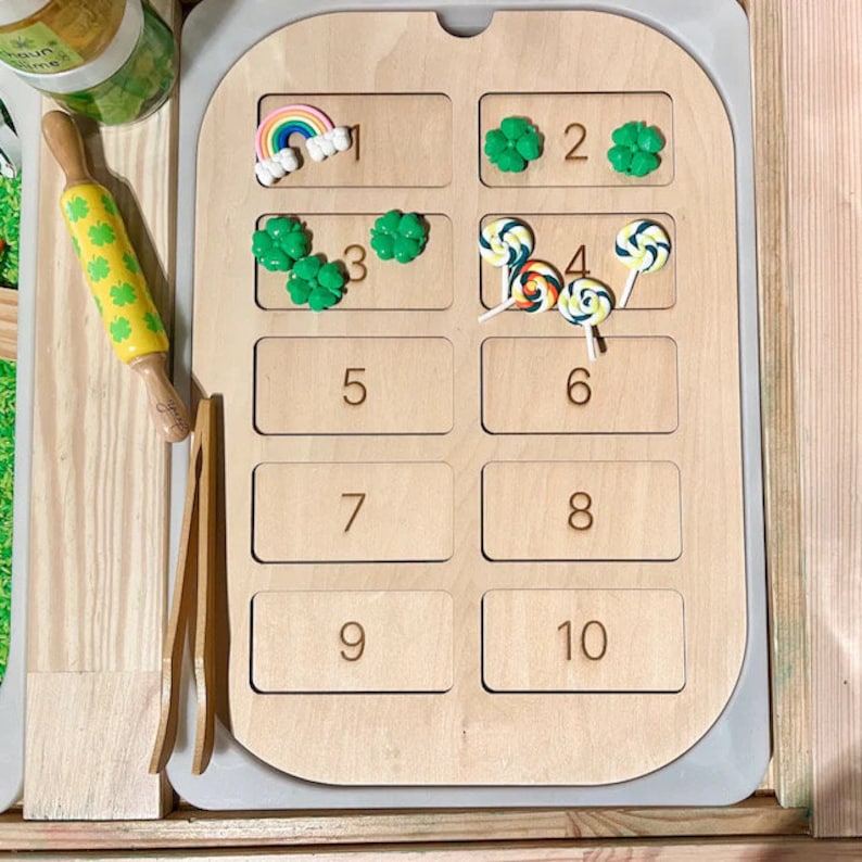 Flisat Table Insert Counting Board Toddler Learning Activity Montessori ...