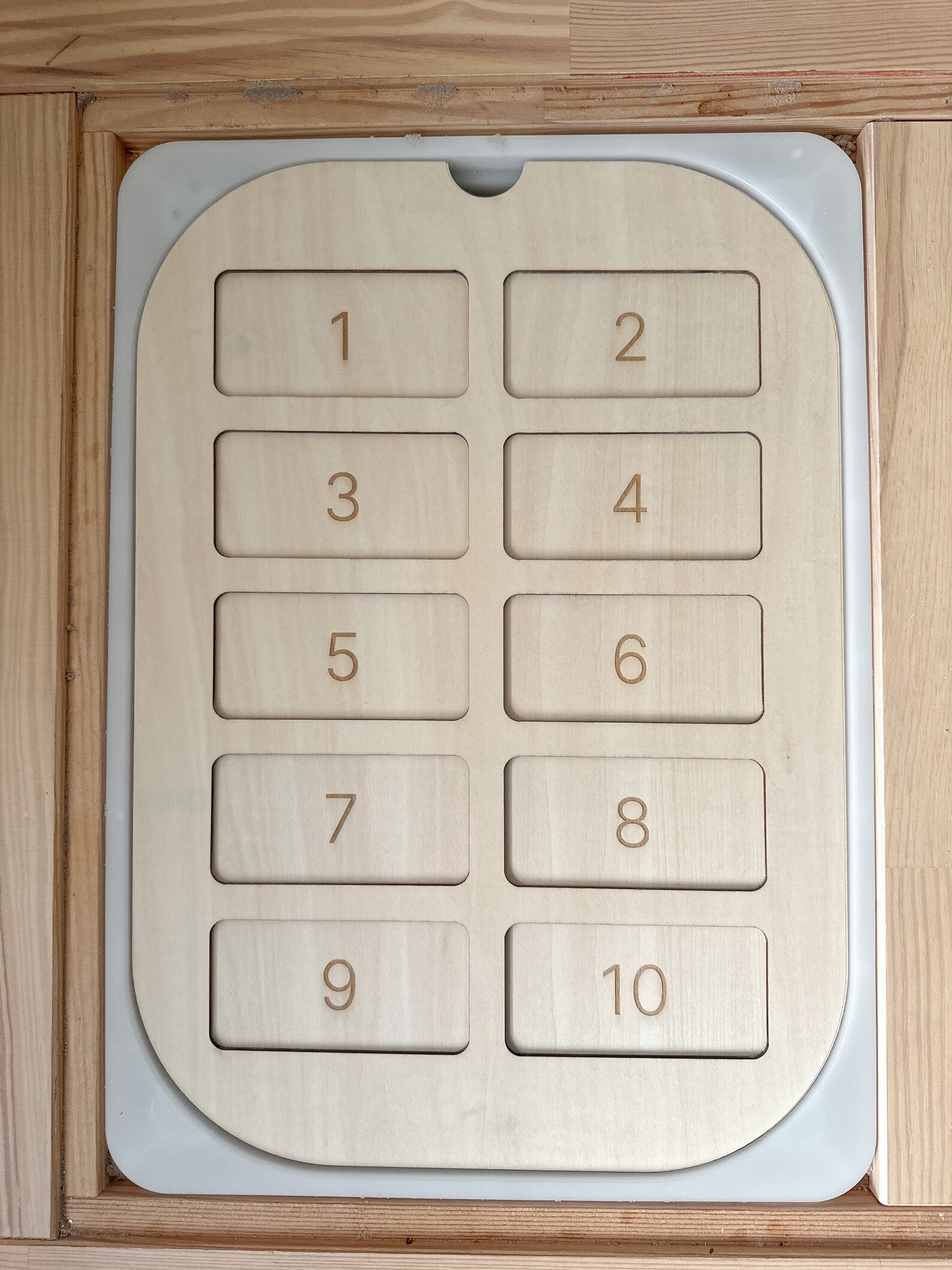 Flisat Table Insert Counting Board Toddler Learning Activity Montessori ...