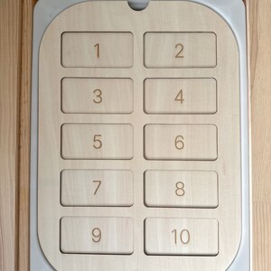 Flisat Table Insert Counting Board Toddler Learning Activity Montessori ...