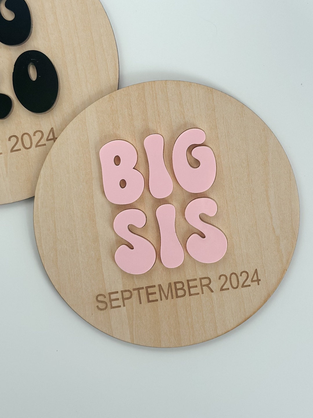 Big Sister Sign New Sibling Announcement Sign Big Sis Photo Prop Sign ...