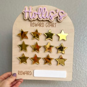 Kid Reward Chart Custom Star Chart Good Behavior Chart for Kid Chore ...