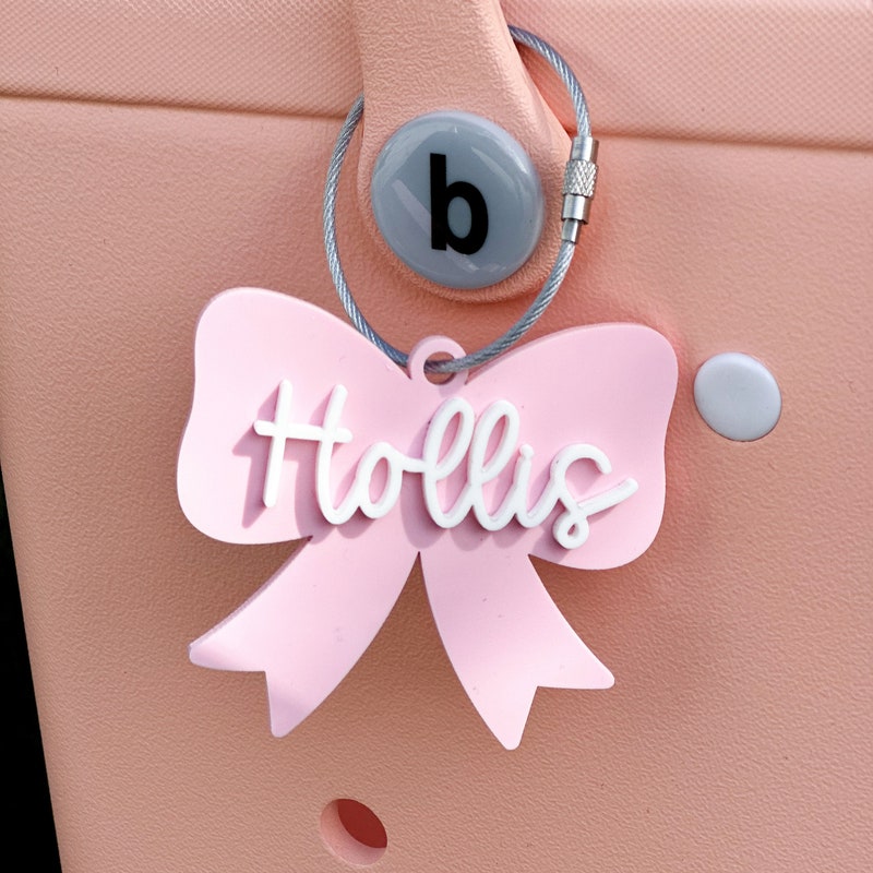 Bows Name Tags - Etsy