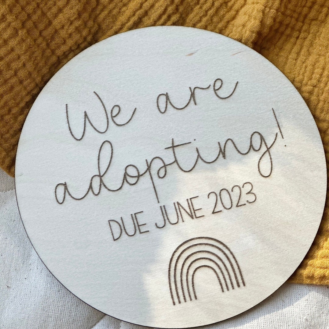 Custom Adoption Announcement Sign Adoption Reveal Photoshoot Prop ...