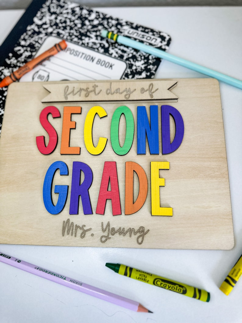 Classroom Decor Teacher First Day of School Sign Photo Board First Day ...