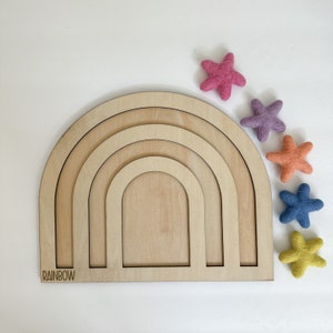 Flisat Insert Rainbow Sensory Table Insert Montessori Learning Activity ...