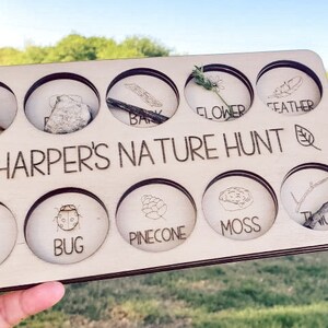 Custom Outdoor Learning Toy Nature Hunt Gift for Kids Outdoor Scavenger ...