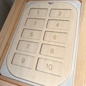 Flisat Table Insert Counting Board Toddler Learning Activity Montessori ...