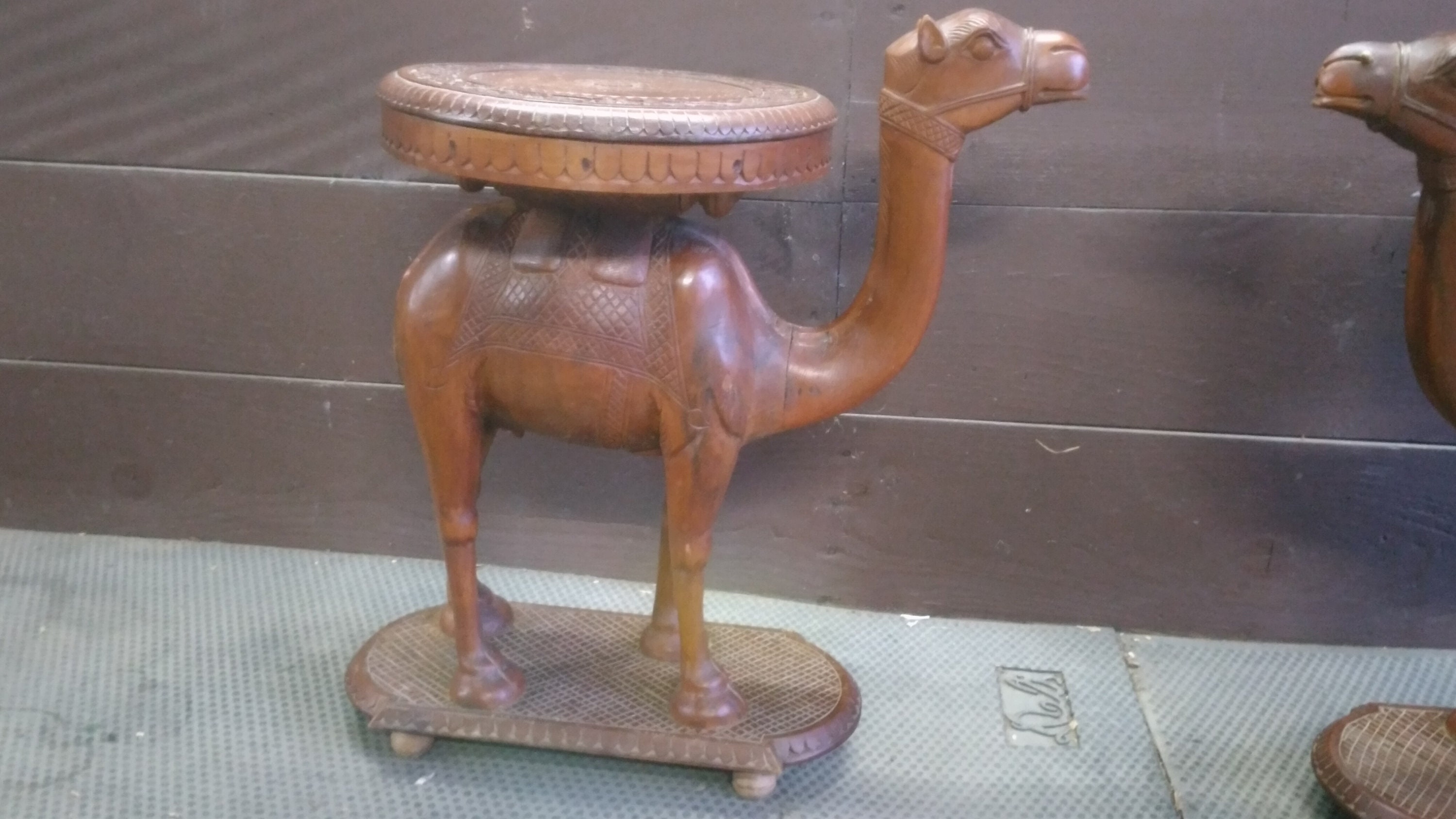 Vintage Anglo-indian Hand Carved Camel Tables Beautiful Definition ...