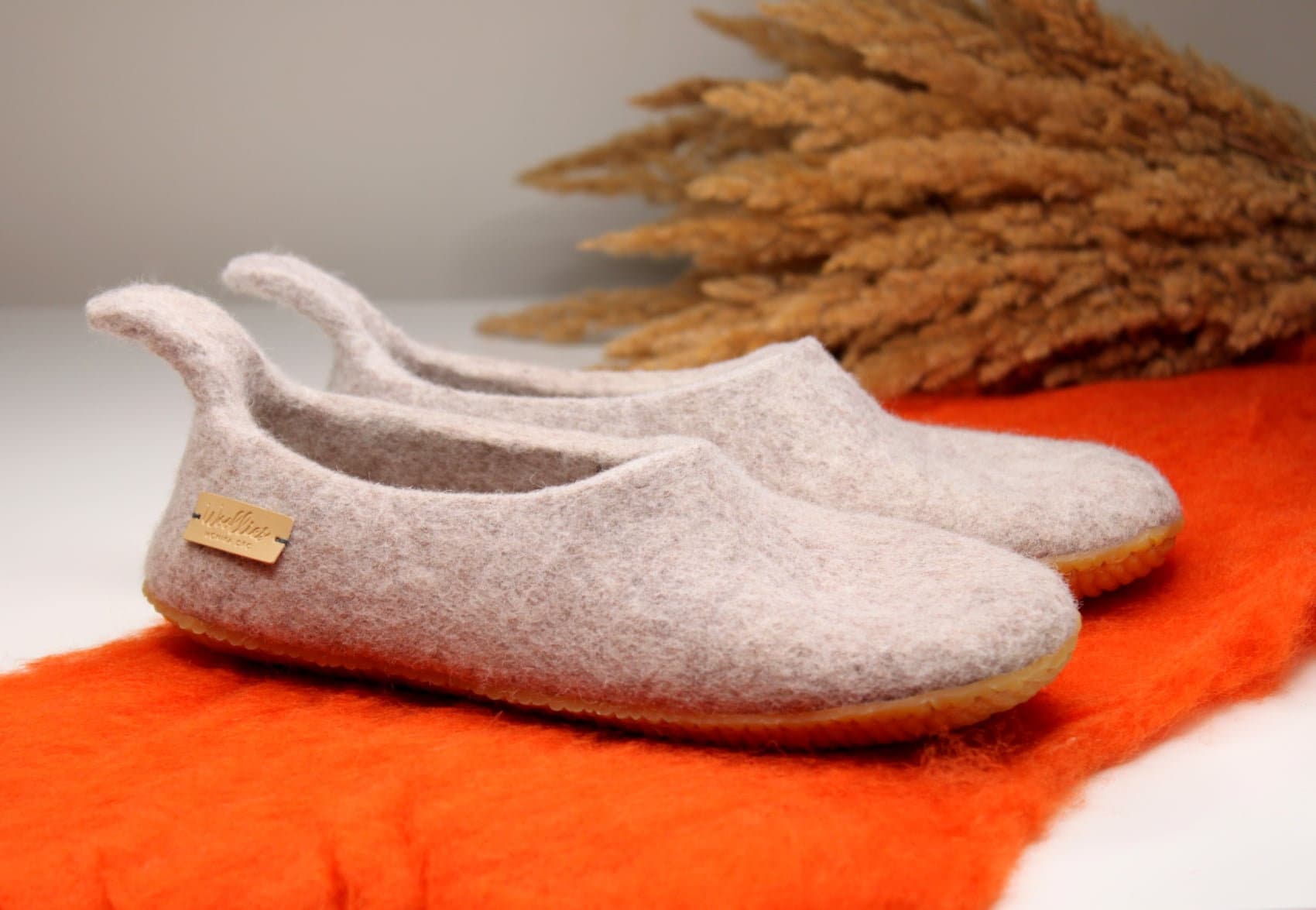 Women Felt Wool Slippers Soft Slippers for Women Handmade House ...