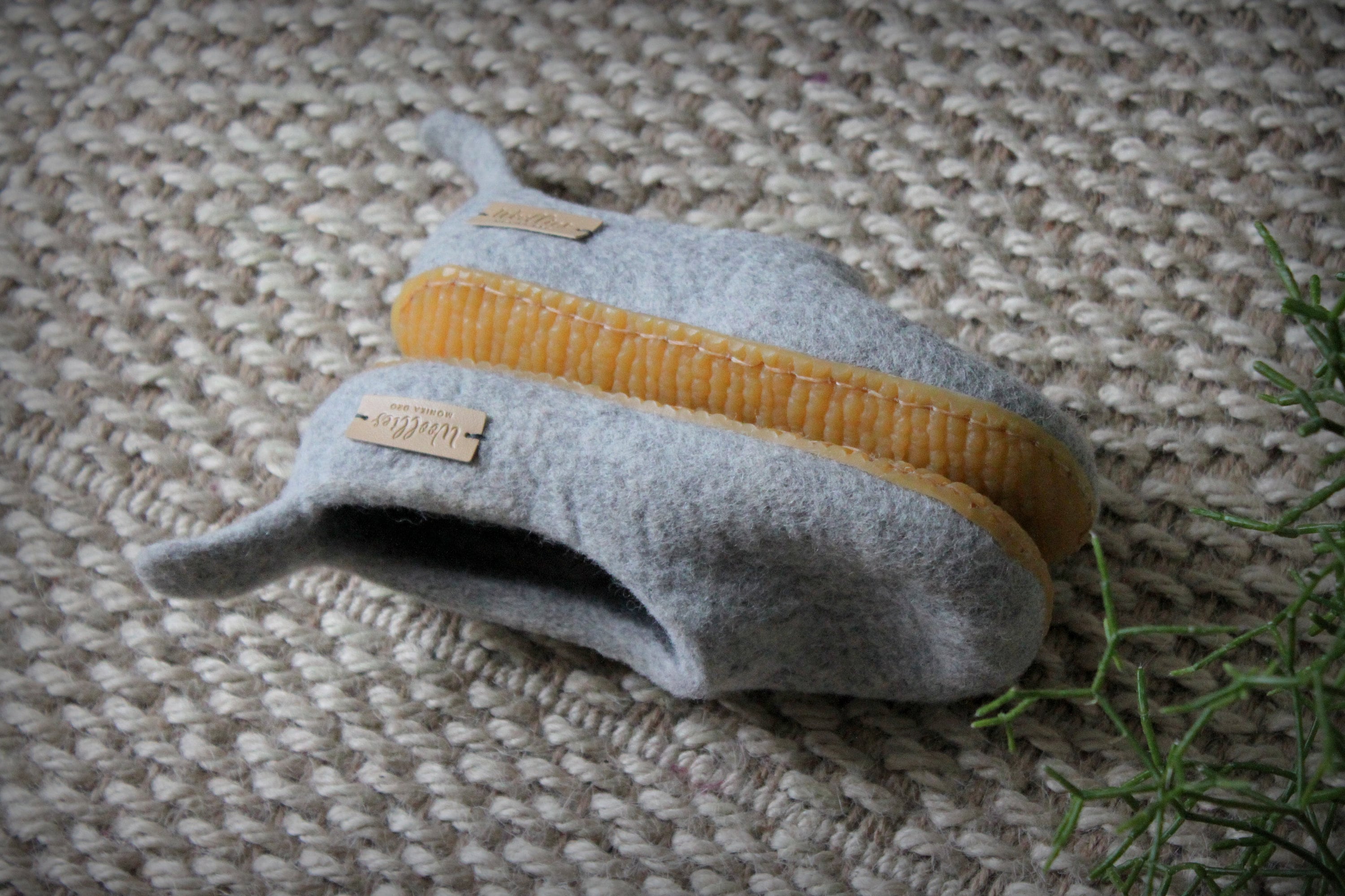 Felted Natural Wool Slippers for Kids - Handmade Eco Friendly Children ...