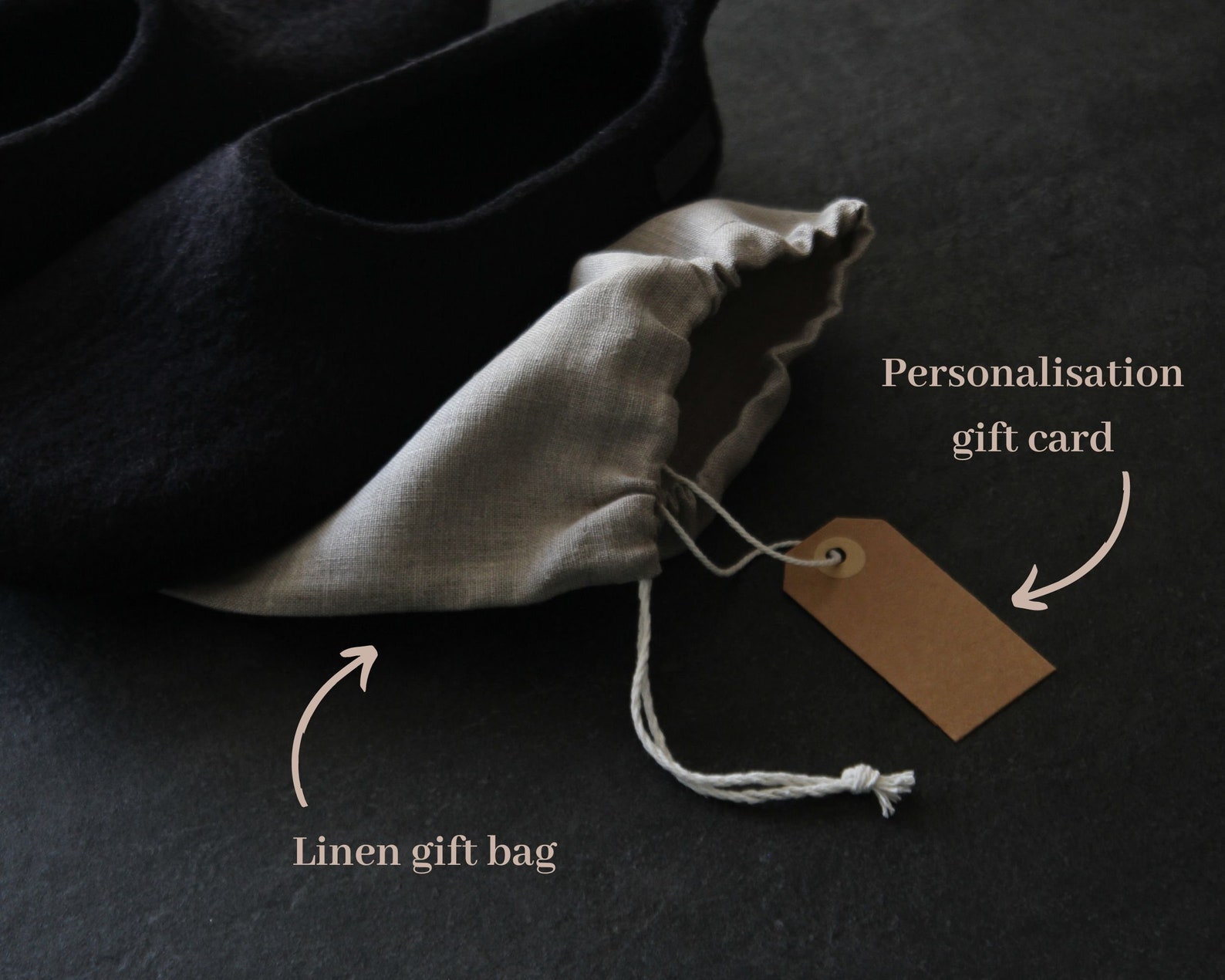 Black Indoor Barefoot Slippers Women, Wide Toe Box Felted Sandals ...