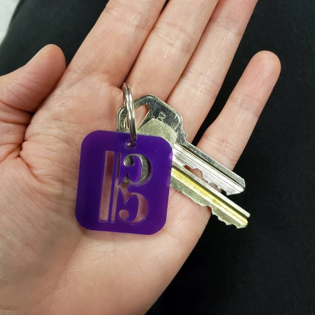 Alto Clef Keychain - Etsy