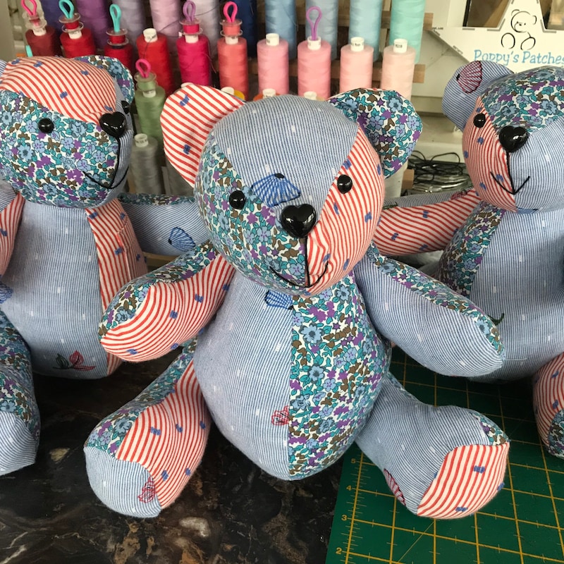 Memory Bears Made With Loved Ones Clothing - Etsy UK