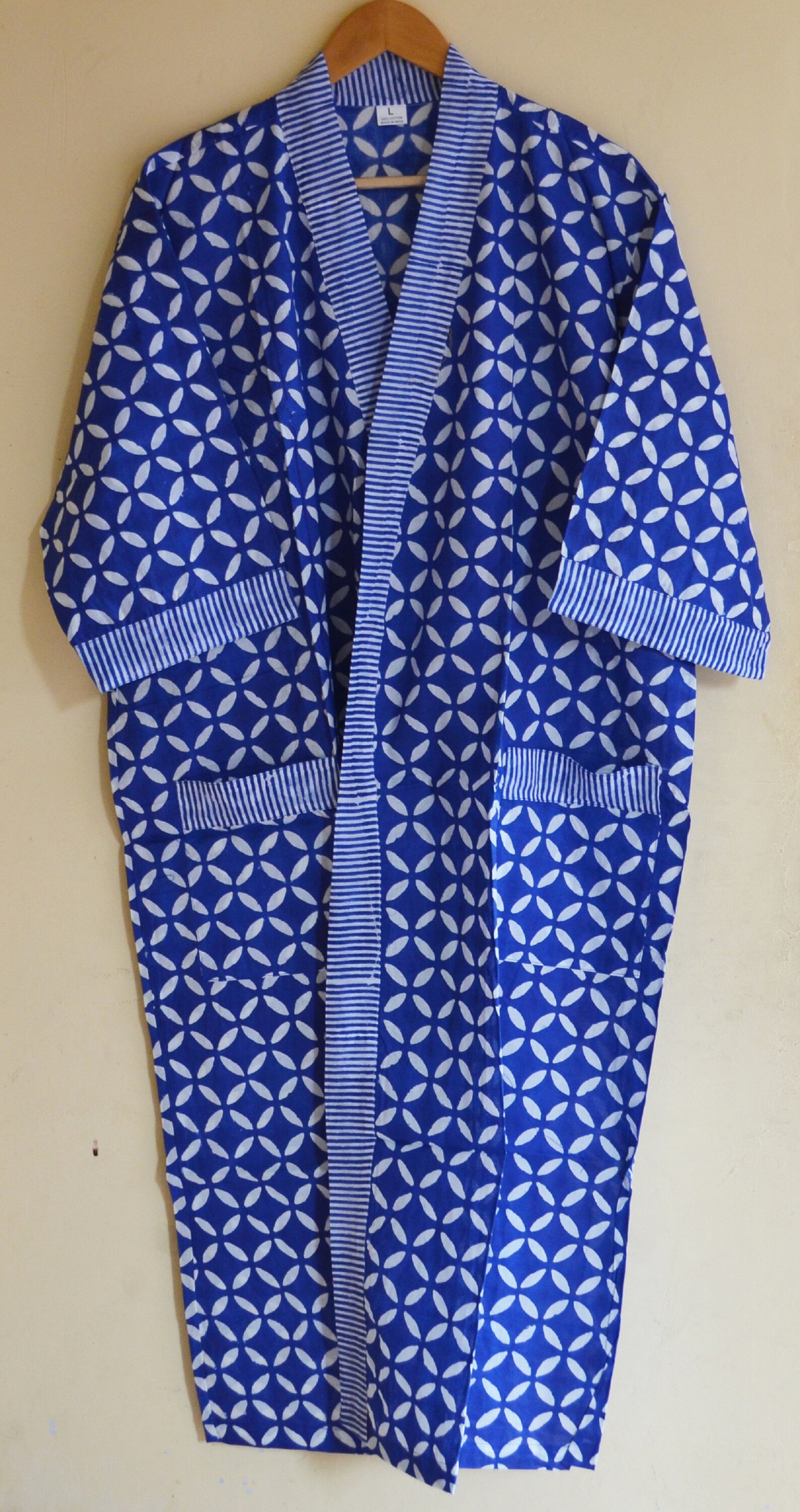 Handmade Night Wear Hand Block Printed Ethnic Dress Throw | Etsy