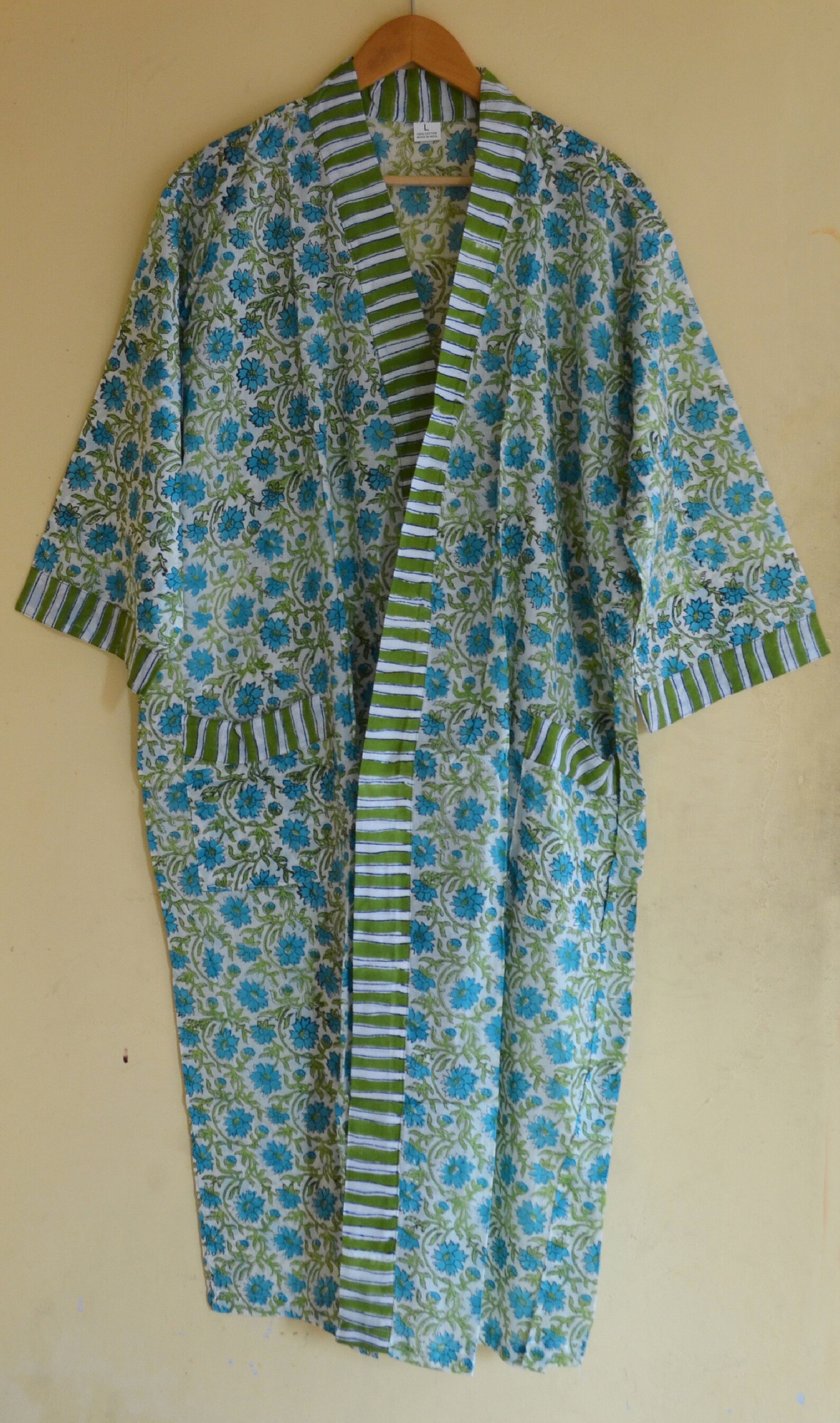 Indian Night Wear 100% Cotton Floral Printed Ethnic Woman Long | Etsy