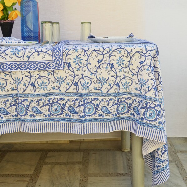 Block Print Tablecloth - Etsy