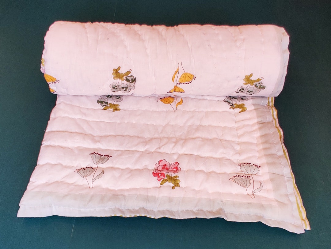 Winter Special Organic Cotton New Jaipuri Razai, Toddler Baby Quilt ...