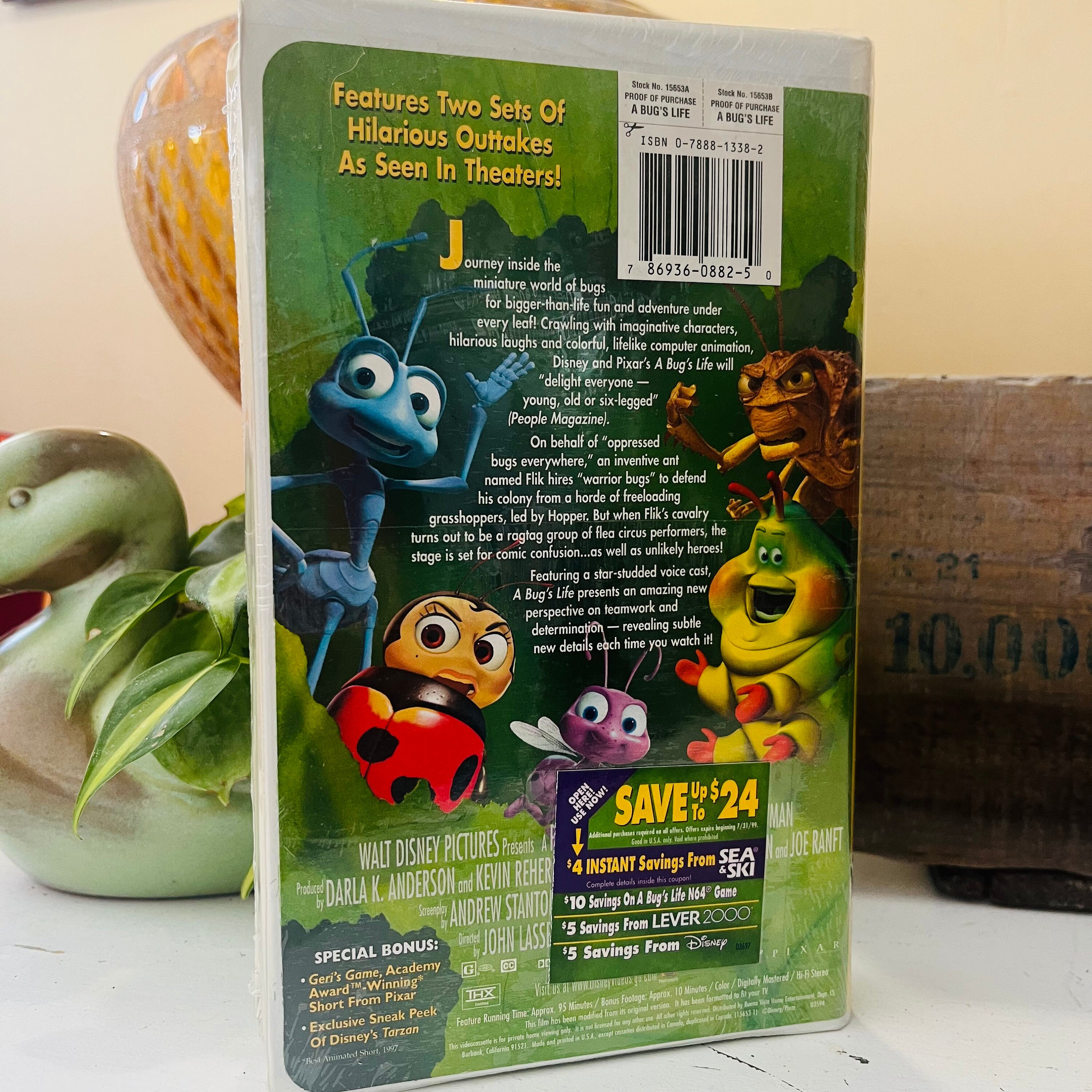Disney Pixar Sealed VHS 1997 - A Bug’s Life (francis Cover) - Etsy