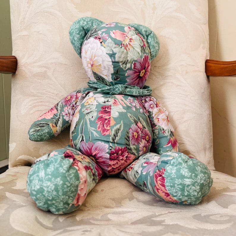 1990’s Floral Teddy Bear Jcpenney Home Collection - Etsy
