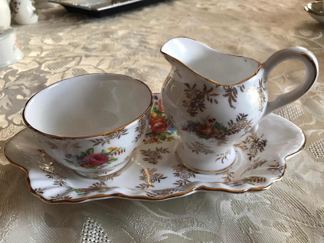 Royal Stuart Sugar and Creamer Set Spencer Stevenson Bone China Made in ...