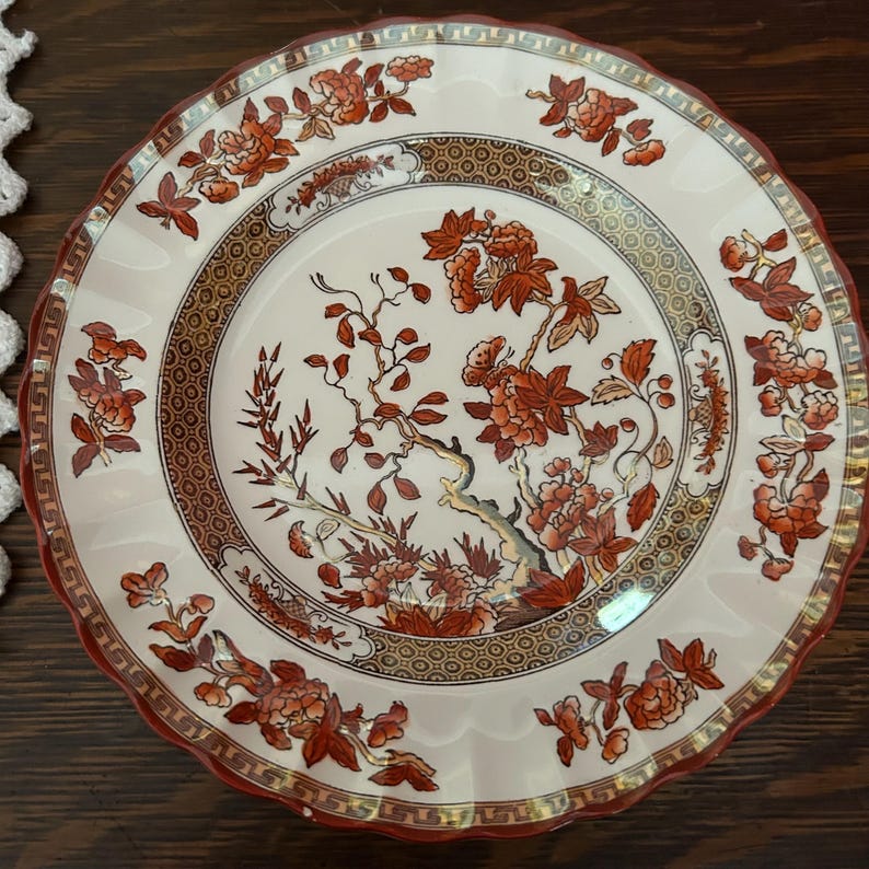 Copeland Spode India Tree Five Piece Place Setting Old Mark From Early ...