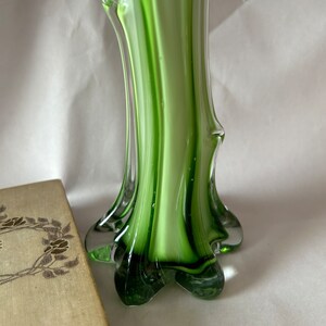 Art Glass Vase Curved Tree Trunk Mid Century Modern Design - Etsy