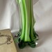 Art Glass Vase Curved Tree Trunk Mid Century Modern Design - Etsy