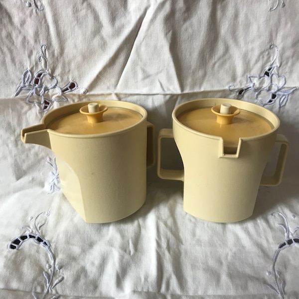 Tupperware Sugar and Creamer Set - Etsy