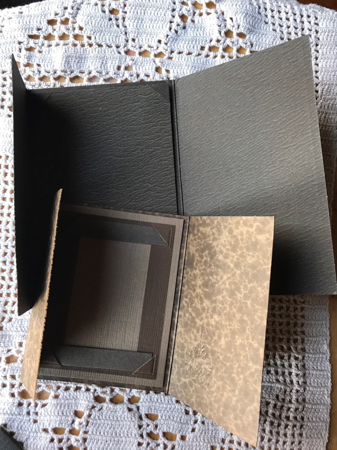 Marcos de fotos trípticos de cartón vintage década de 1930 - Etsy México