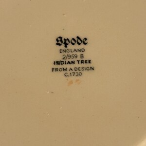 Copeland Spode Indian Tree Mark From 1950’s - Etsy