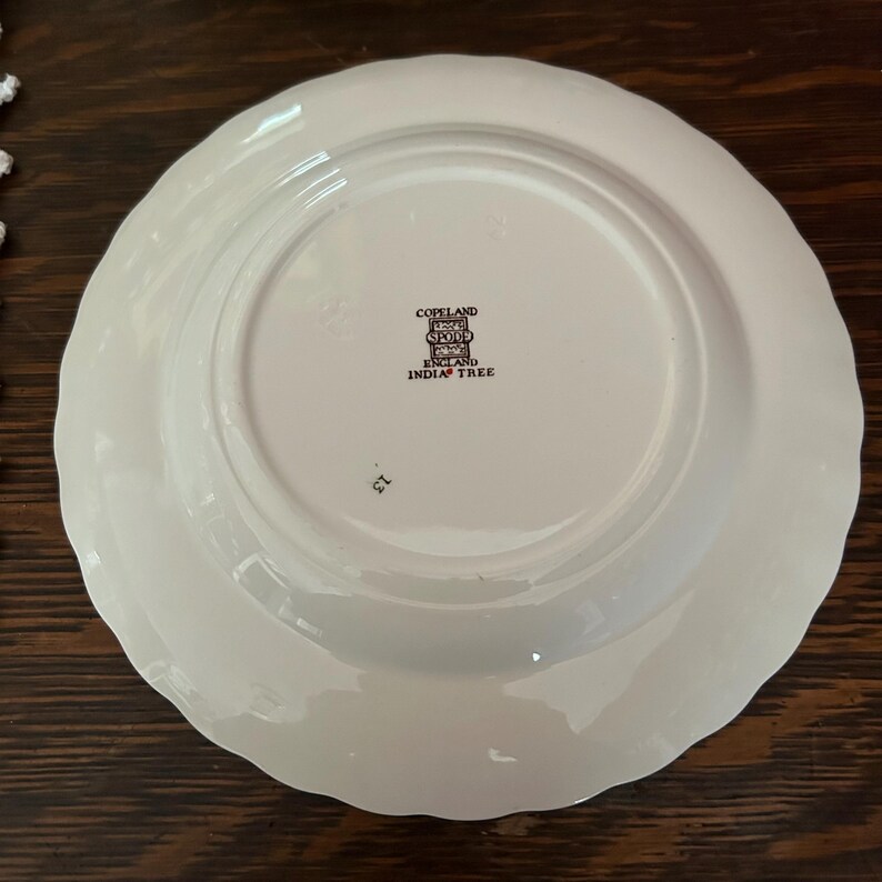 Copeland Spode India Tree Five Piece Place Setting Old Mark From Early ...