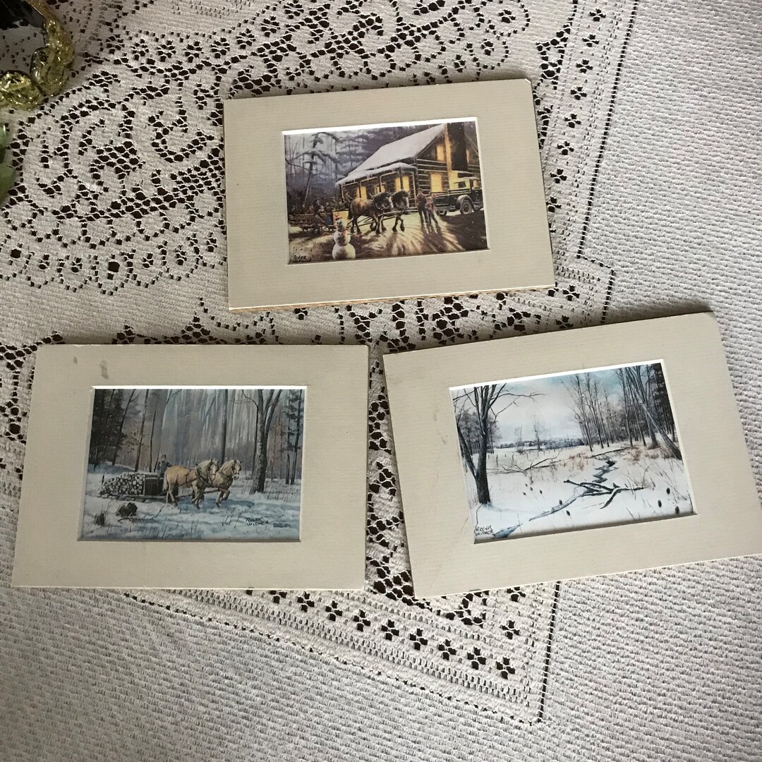 Roger Witner Prints Unframed With Matting Trio - Etsy