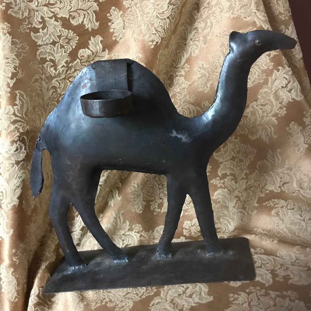 Camel Metal Tealight Candle Holder MCM Primitive Great Decor Item - Etsy