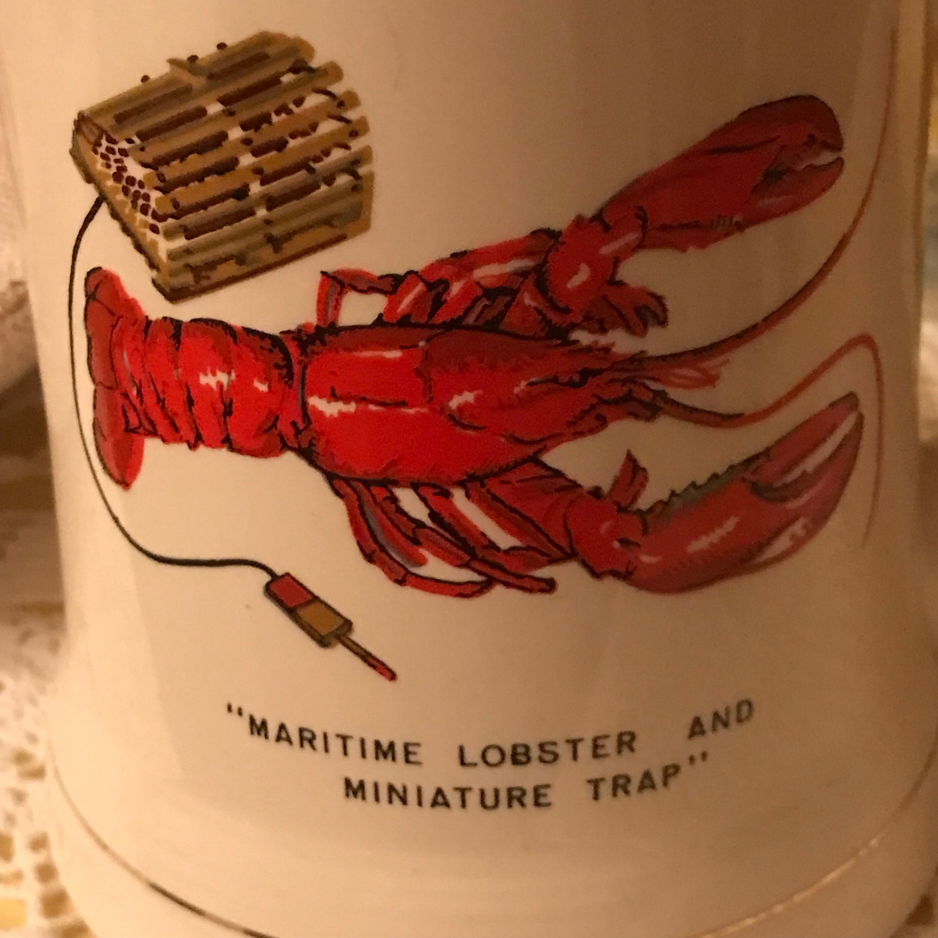 Wade England Maritime Lobster and Miniature Trap Mug Vintage - Etsy
