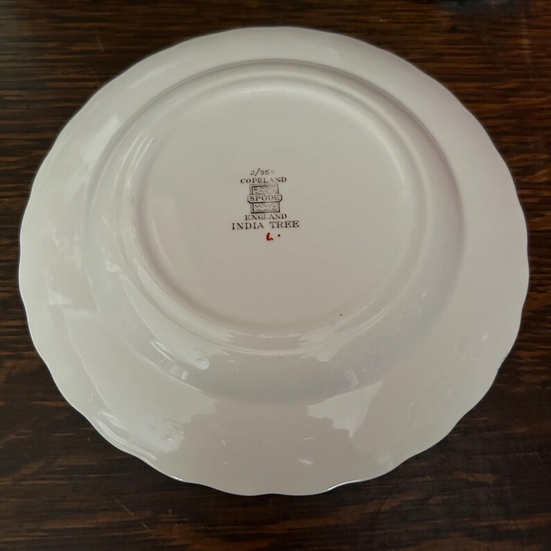 Copeland Spode India Tree Five Piece Place Setting Old Mark From Early ...