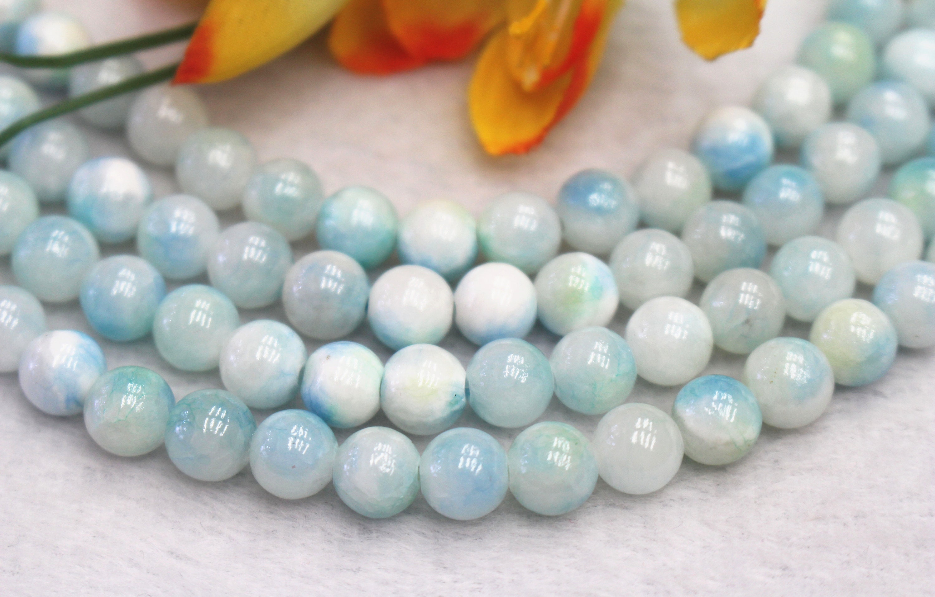 Multicolor Jade Smooth Round Beads 4mm 6mm 8mm 10mm 12mm - Etsy
