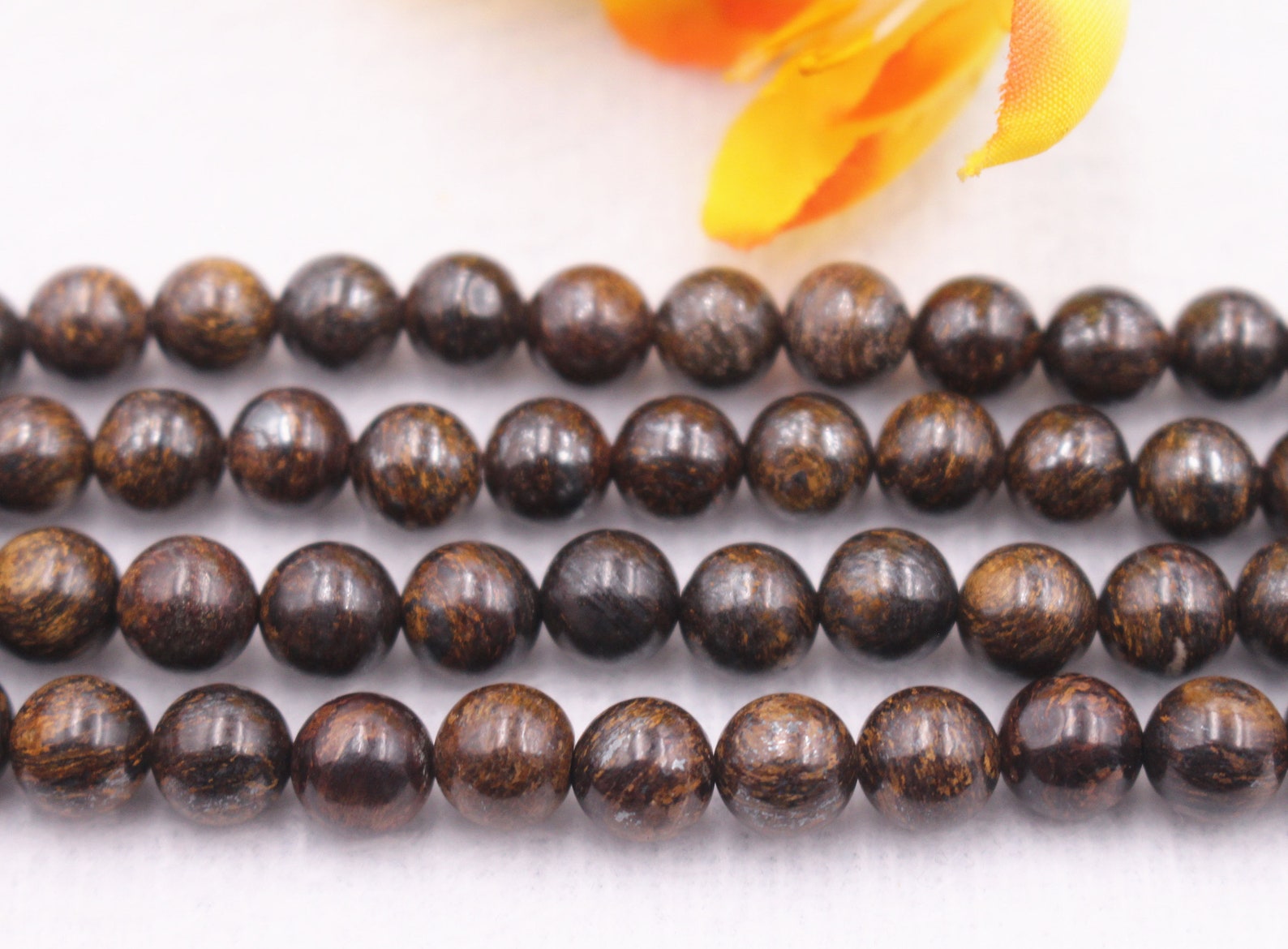Natura Bronzite Smooth Round Beads 4mm 6mm 8mm 10mm 12mm Bronzite Beads ...